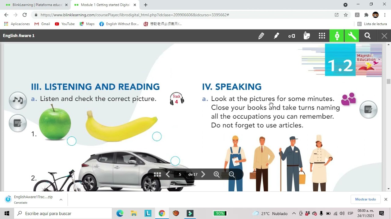 Uso de la plataforma Blink learning - YouTube