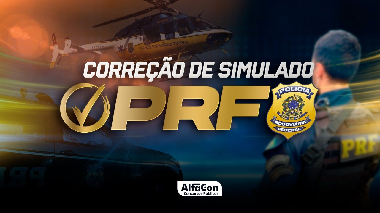 Concurso PRF 2023 - Correção Simulado Nacional - AlfaCon - YouTube