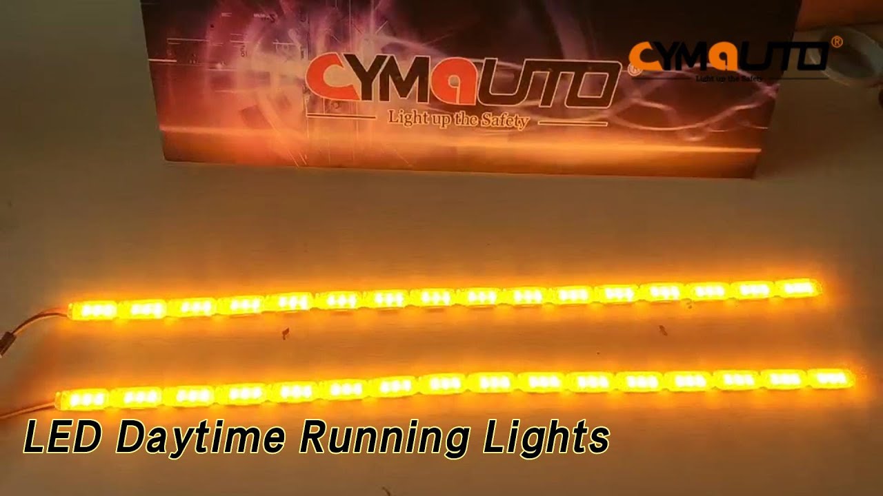 Waterproof LED Daytime Running Lights 24V Turn Signal Universal - YouTube