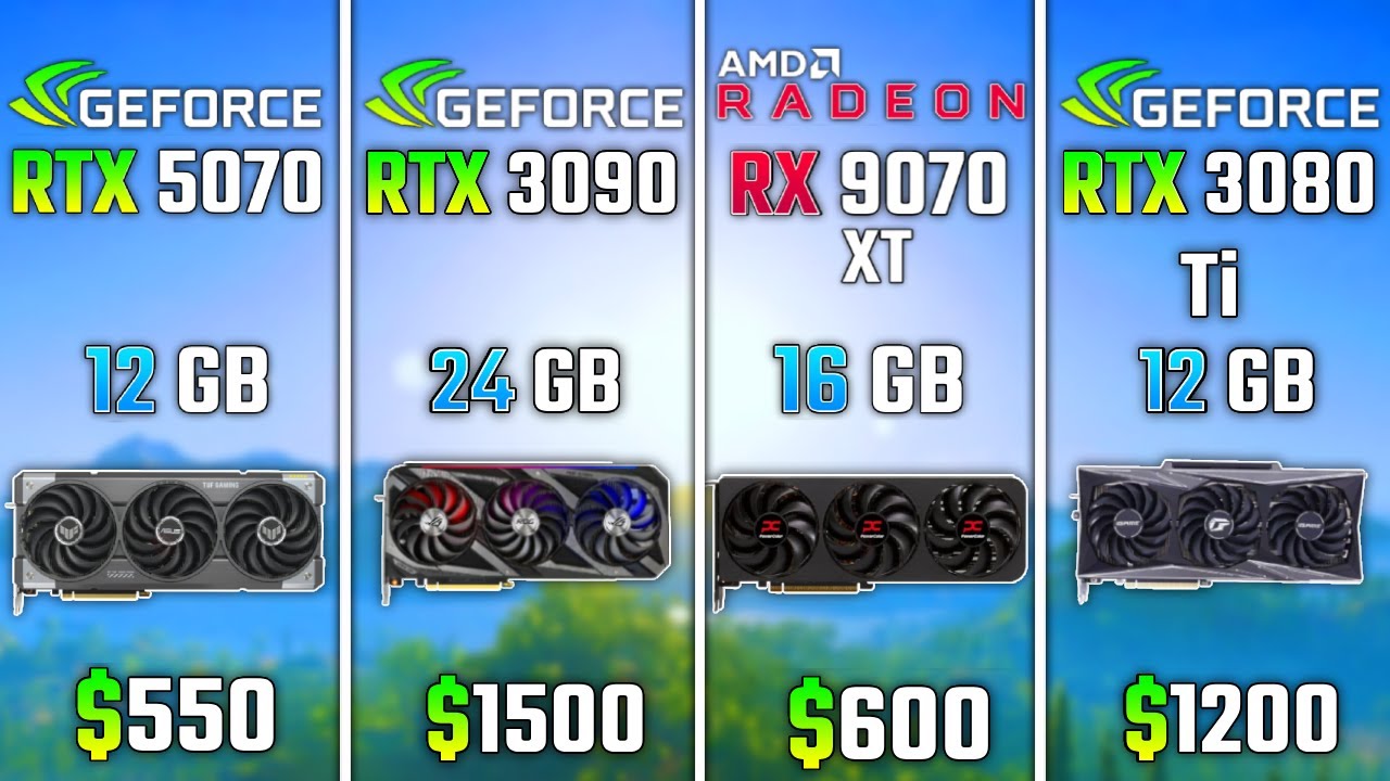 RTX 5070 vs RTX 3090 vs RX 9070 XT vs RTX 3080 Ti | Test in 6 Games ...
