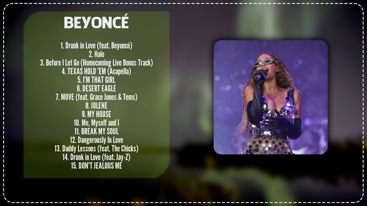 Beyoncé - Playlist 2024 ~ Best Songs Collection 2024 ~ Beyoncé Greatest ...