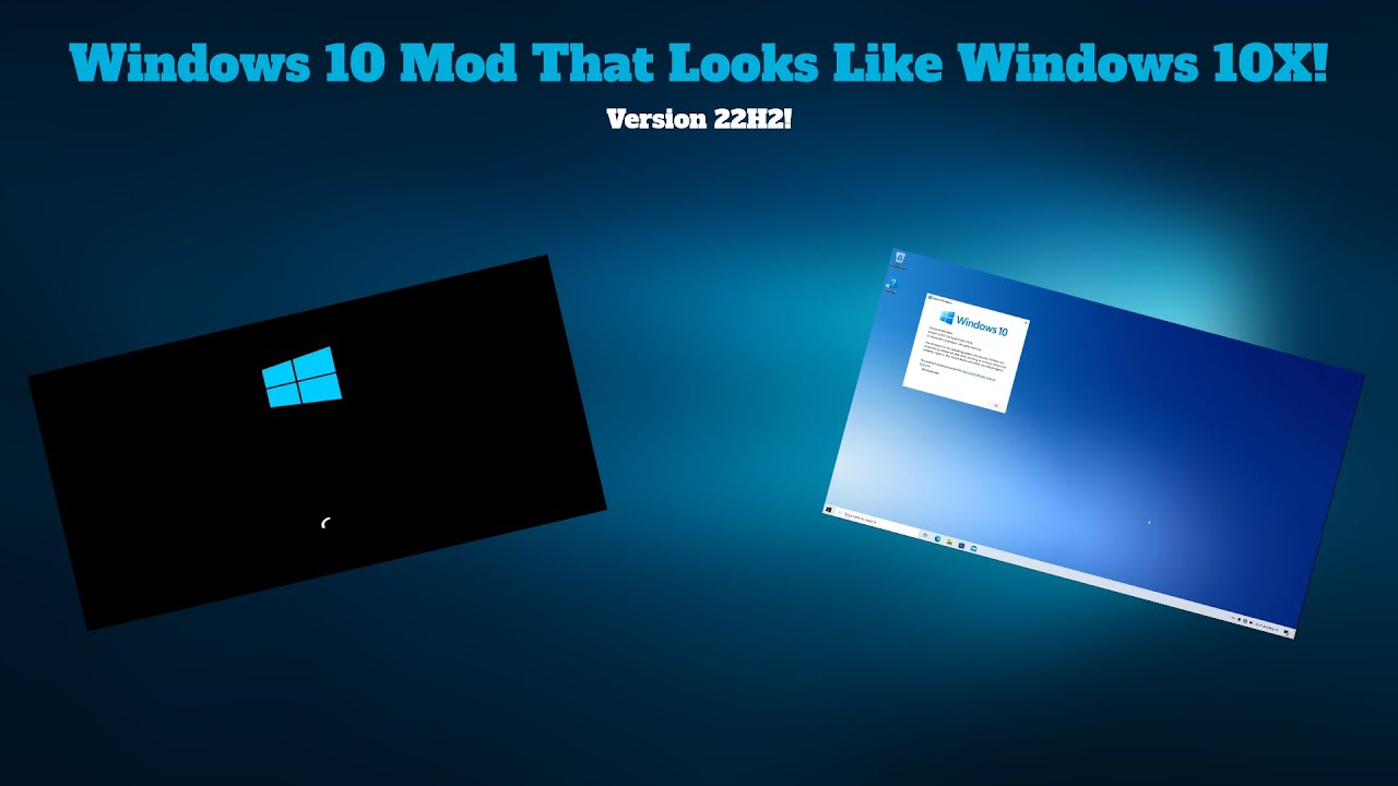 A Windows 10X-Styled Mod - YouTube