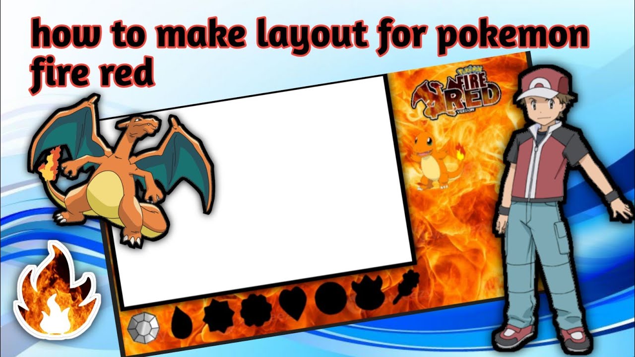 How to make layout for pokemon fire red 😀 - YouTube