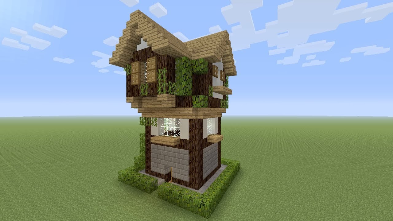 Minecraft beginners huis bouwen #1 Nederlands - YouTube