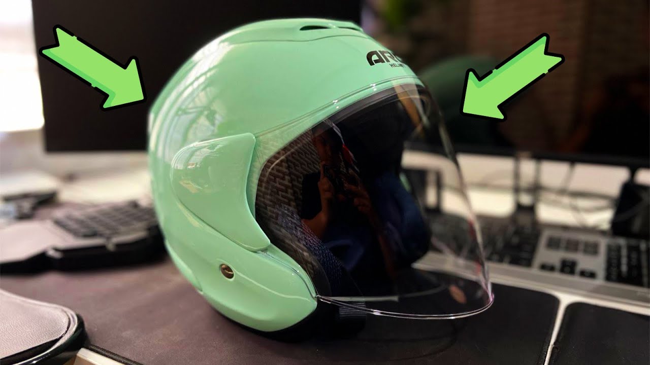Unboxing Helmet ARC Ritz Hijau Pastel - YouTube