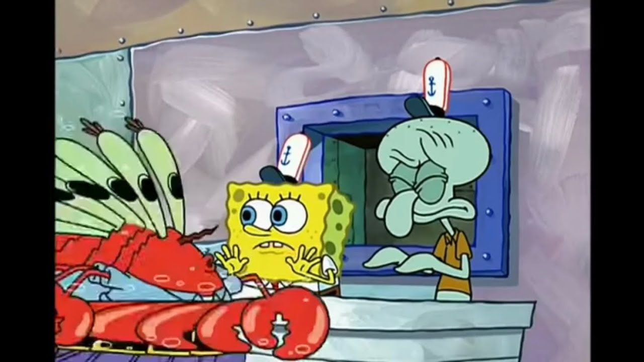 SpongeBob Kills Mr. Krabs with a Spatula - YouTube