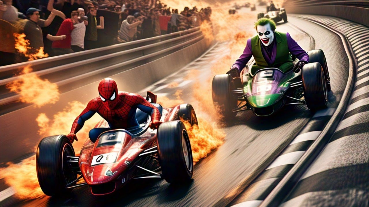 Spider-Man vs Joker – The Ultimate Speed Race! Who’s the Fastest? # ...