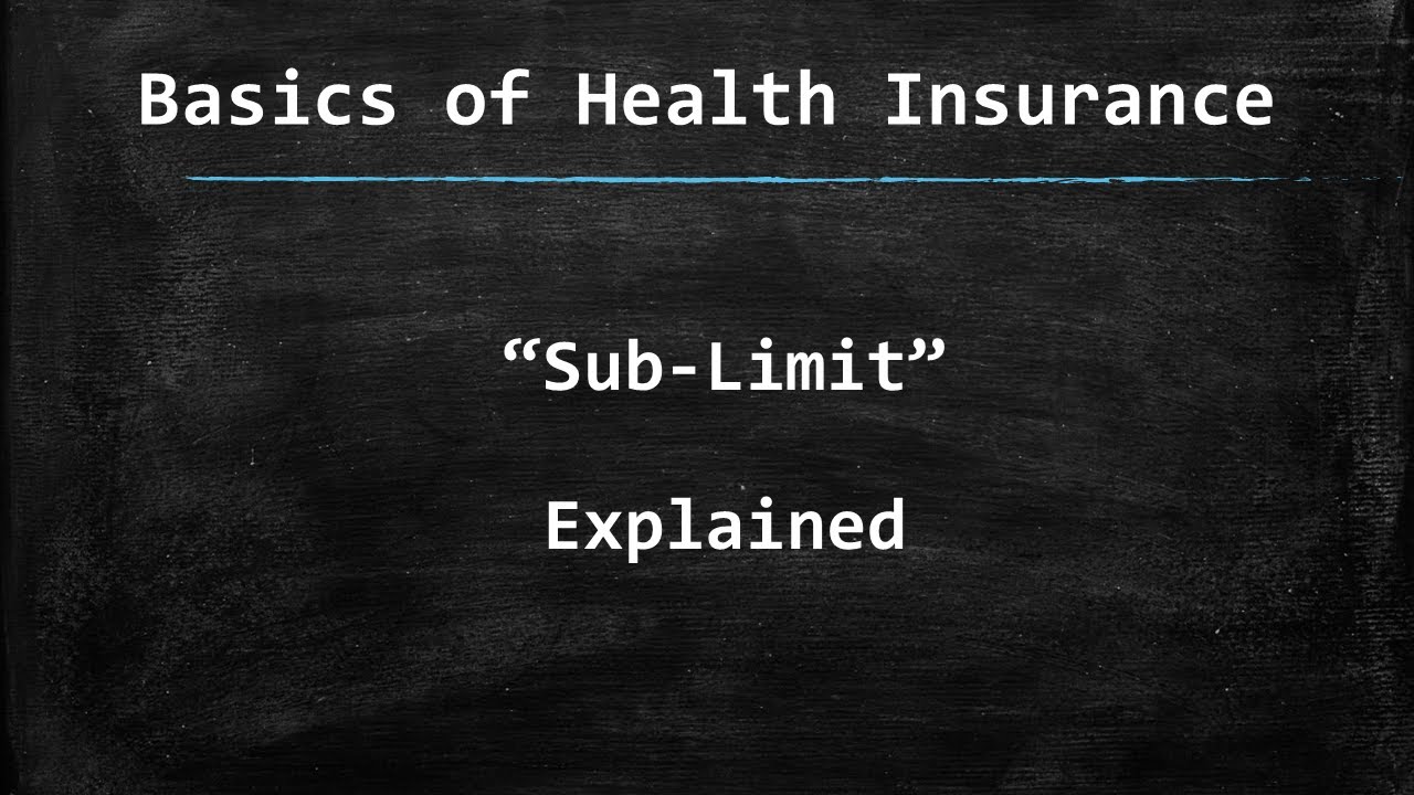 What is Sublimit | Basics of Health Insurance : Episode 3 - YouTube