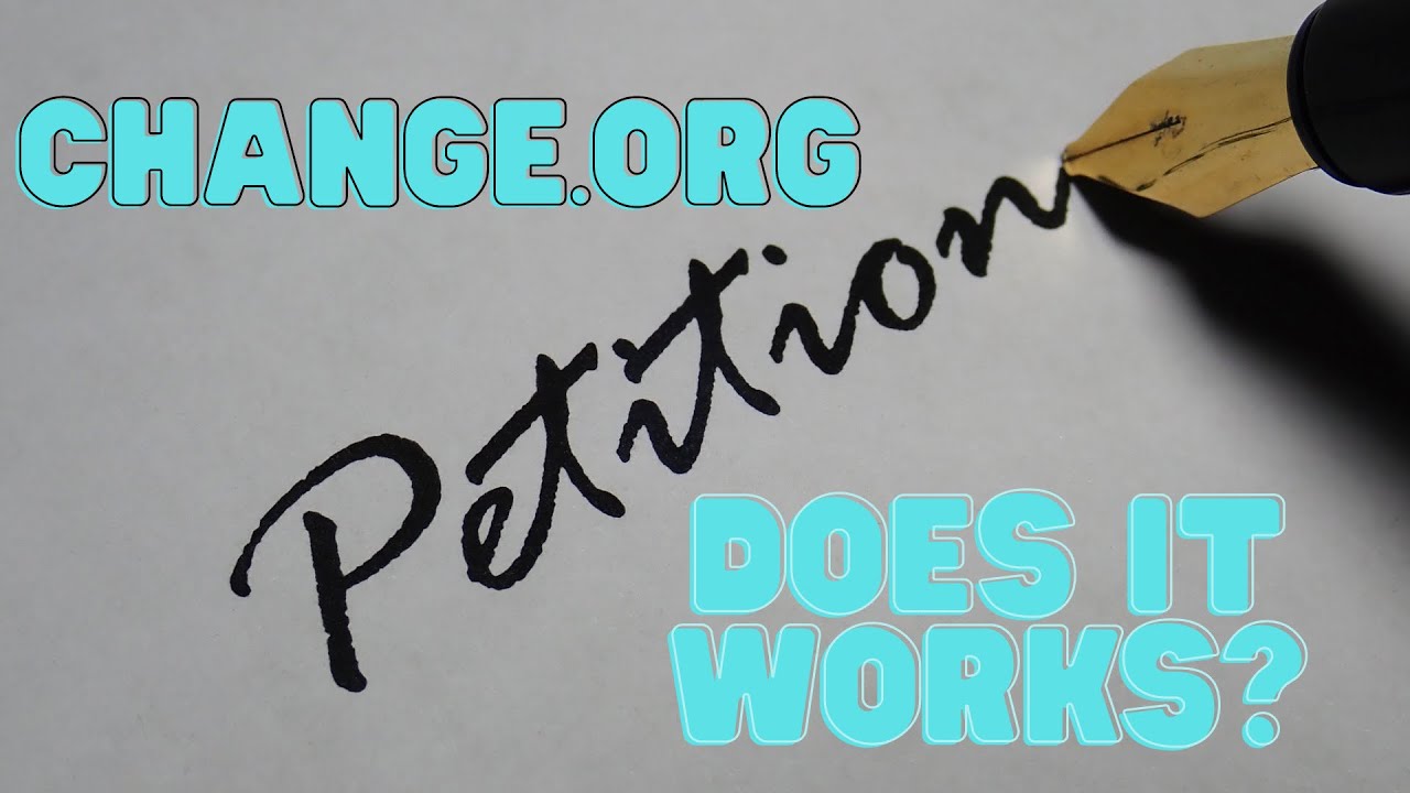 Does change.org petitions work? | Reality of online petitions - YouTube