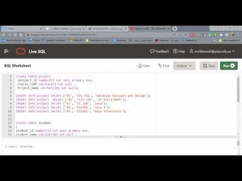 |Course IS 2511| - |Oracle SQL | - Lab 09- Outer Join between Tables ...
