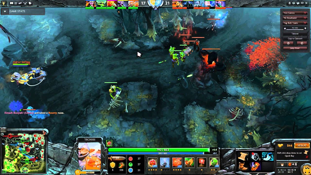dota 2 techies advanced mine spots - YouTube