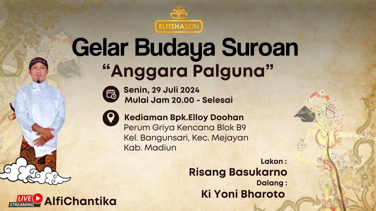 LIVE STREAMING WAYANG KULIT || GELAR BUDAYA SUROAN || DALANG KI YONI ...