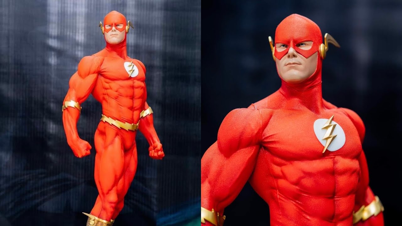 New Dc Comics The Flash statue on display By Legendary Beast Studios ...