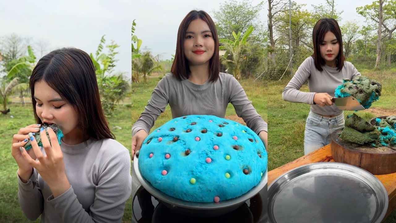 Amazing cooking deep fried cake with sauce recipe - YouTube