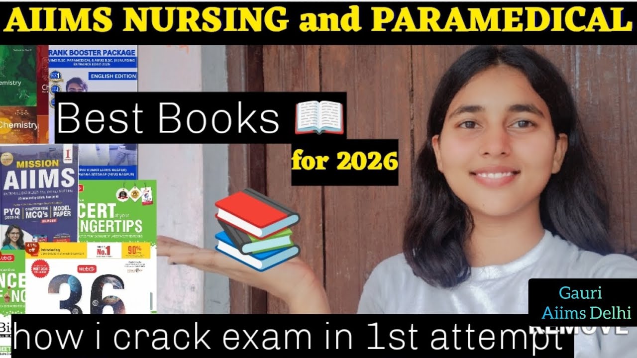 Best books for AIIMS bsc nursing and paramedical # these books help me ...