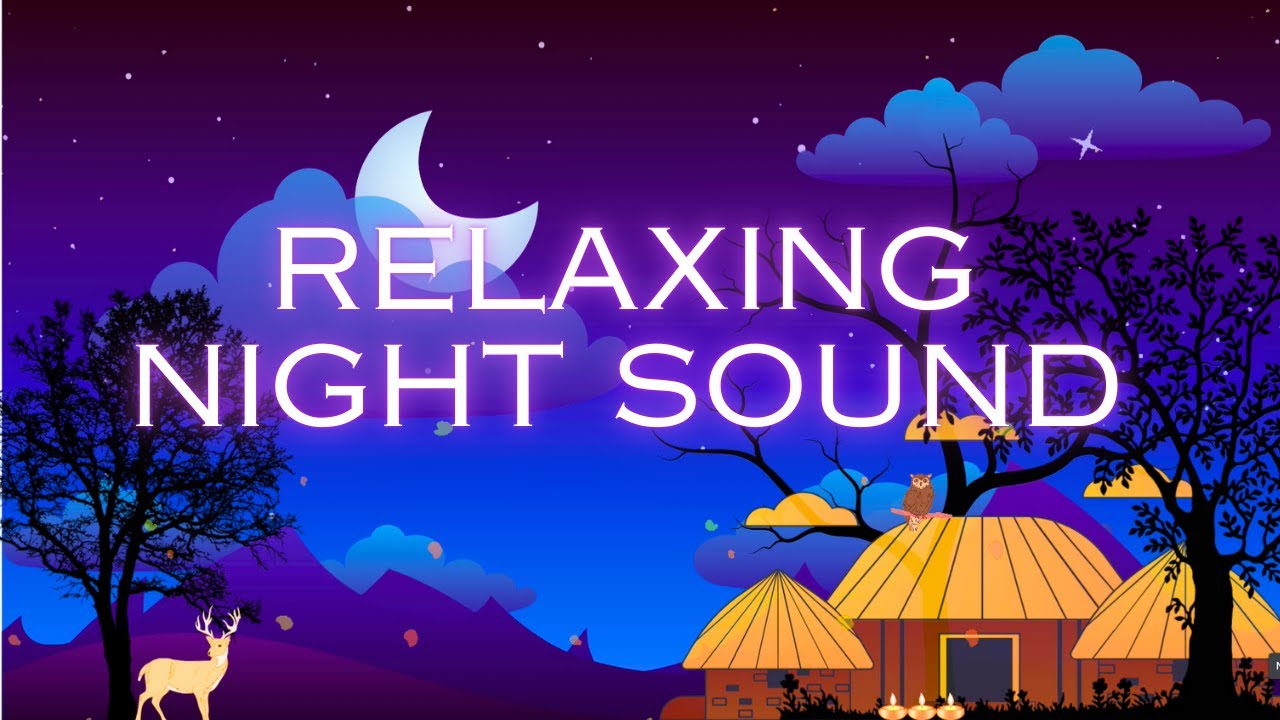 Night village Calming sound and view| Relax and Heal | Focus Deep sleep ...