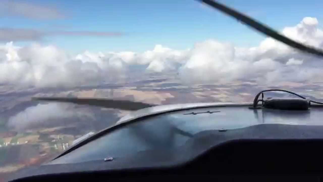 Cessna stall developing into a spin - YouTube
