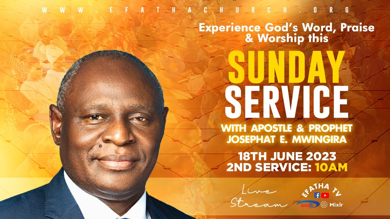 SECOND SUNDAY SERVICE | EFATHA CHURCH MWENGE # 18-06-2023 - YouTube