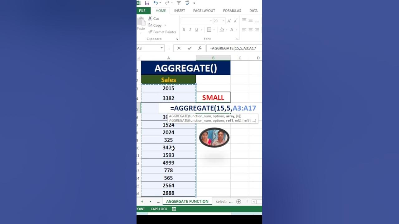 How To Aggregate Data Using The SMALL Function In Excel excel YouTube how-to-aggregate-data-using-the-small-function-in-excel-excel-youtube