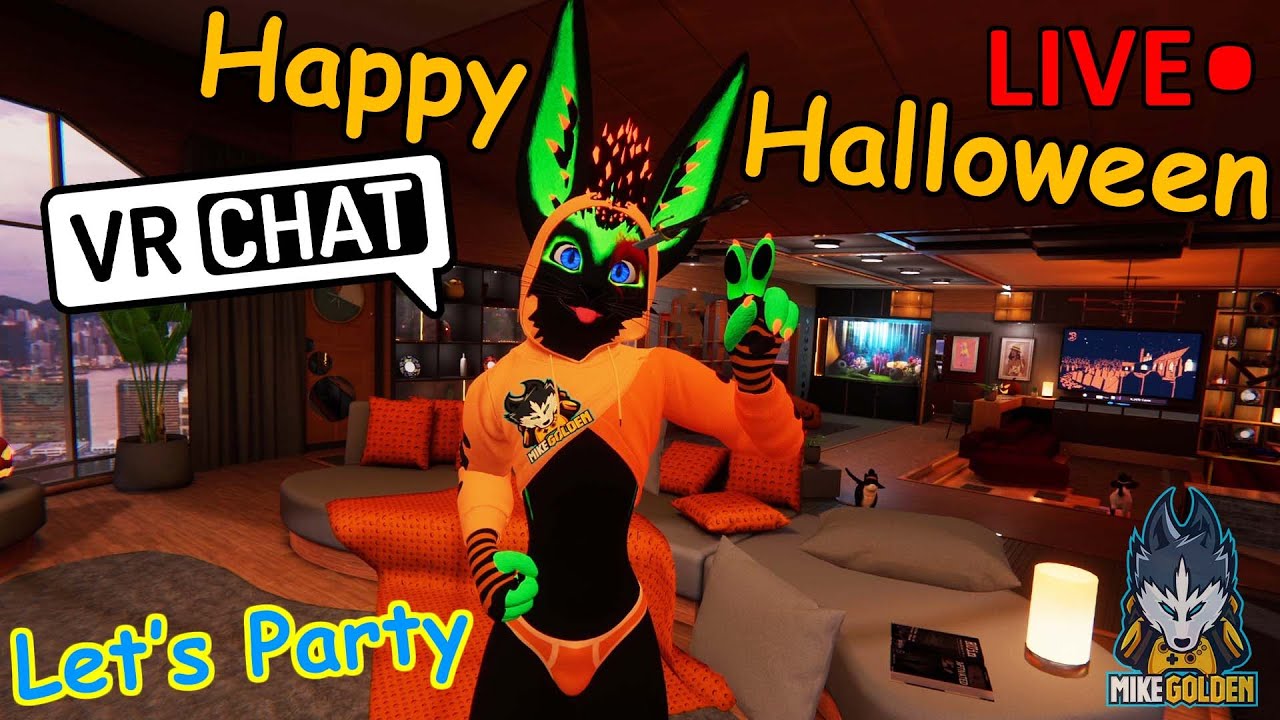 Let's Party In VR -Happy Halloween- | VRChat Livestream - YouTube