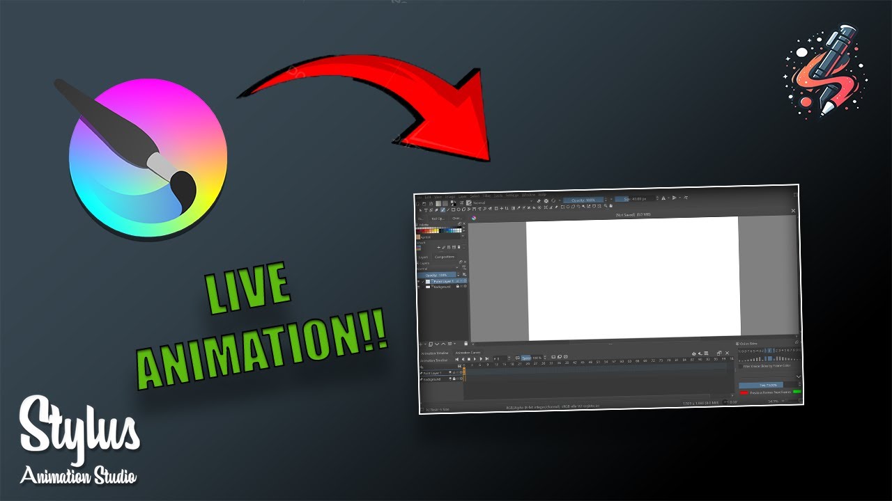 Krita Animation process Live!!! Interaction session with subscribers ...