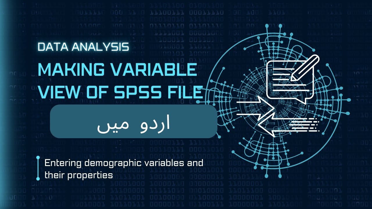 SPSS tutor beginners in Urdu. Easy guide to Data Entry in SPSS Part 1 ...