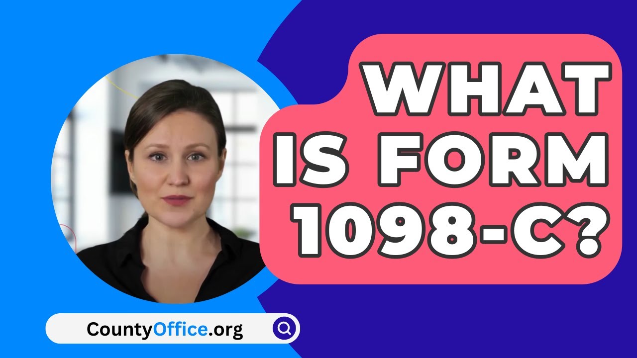 What Is Form 1098-C? - CountyOffice.org - YouTube