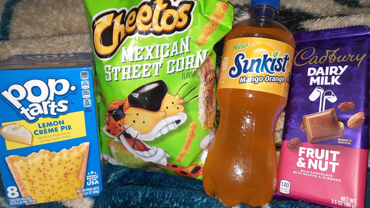 Trying Lemon Creme Pie Pop Tarts, Street Corn Cheetos, Mango Orange ...