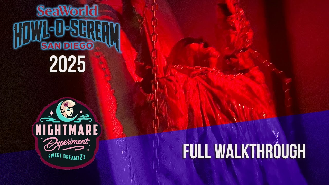 Full Walkthrough – Nightmare Experiment Maze at SeaWorld San Diego Howl ...