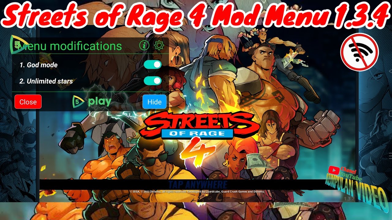Streets of Rage 4 Mod Menu 1.3.4 [God/Stars/Unlocked] - YouTube