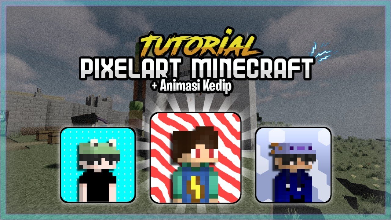 Tutorial Membuat Pixel Art Minecraft PFP BerAnimasi di HP! | Minecraft ...