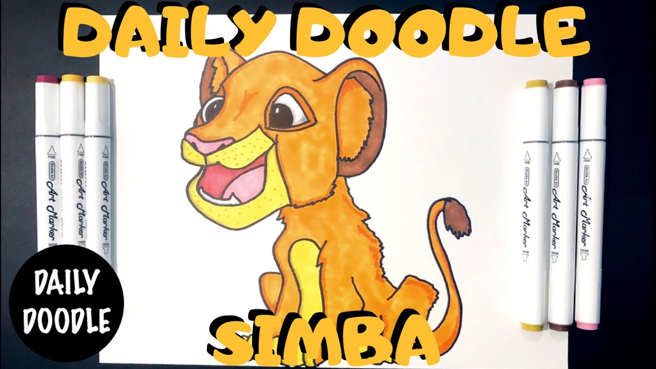 How to draw Simba | The Lion King! - YouTube