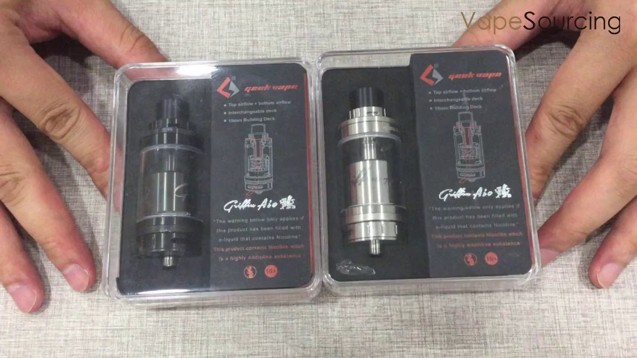 GEEKVAPE Griffin Aio RTA Atomizer | Big 5ml capacity - YouTube