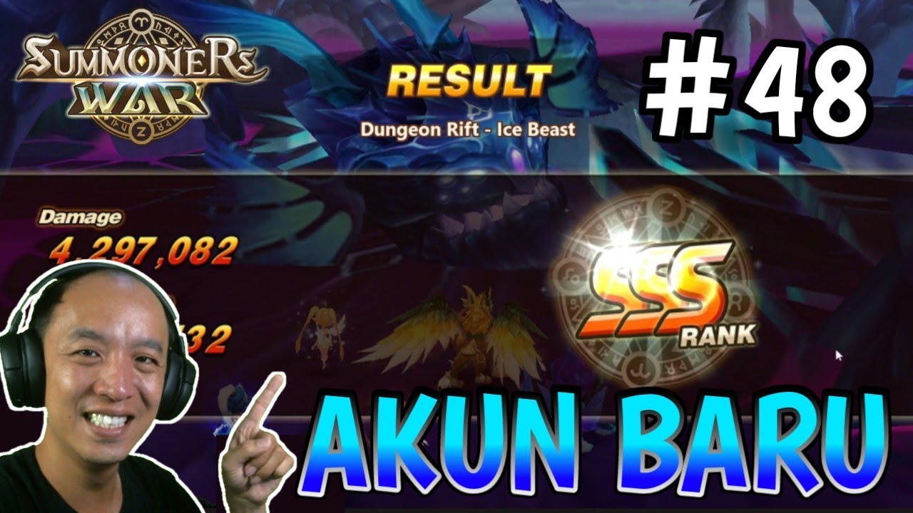 SSS Water Rift Akun Baru Part 48 Summoners War Indonesia - YouTube