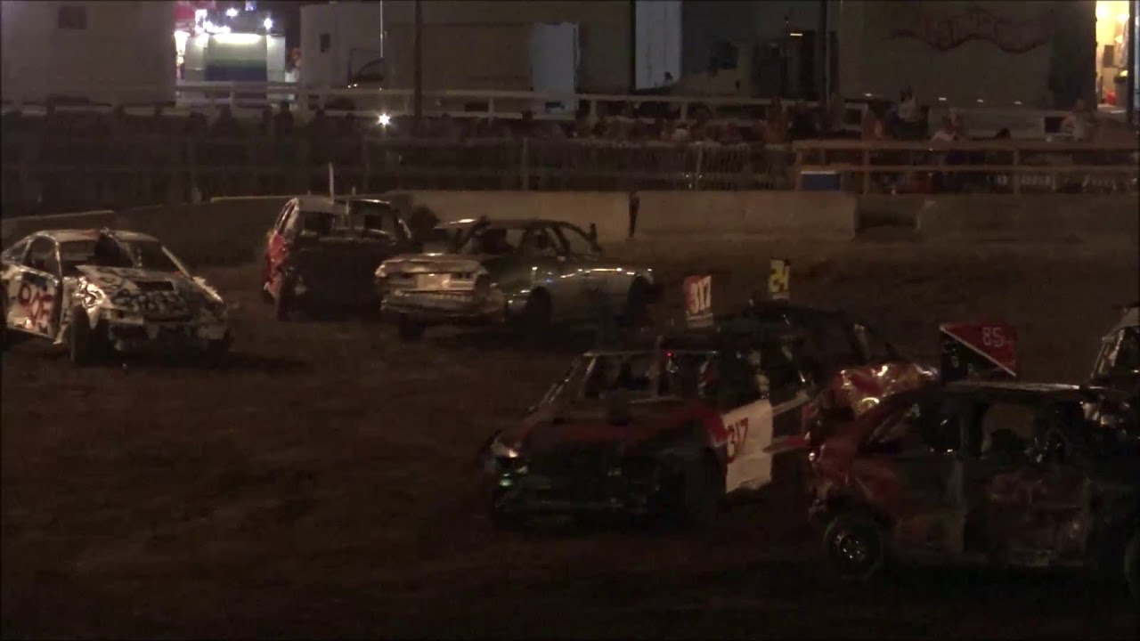 2018 SUTTON FAIR DEMO DERBY STOCK MINI FEATURE - YouTube
