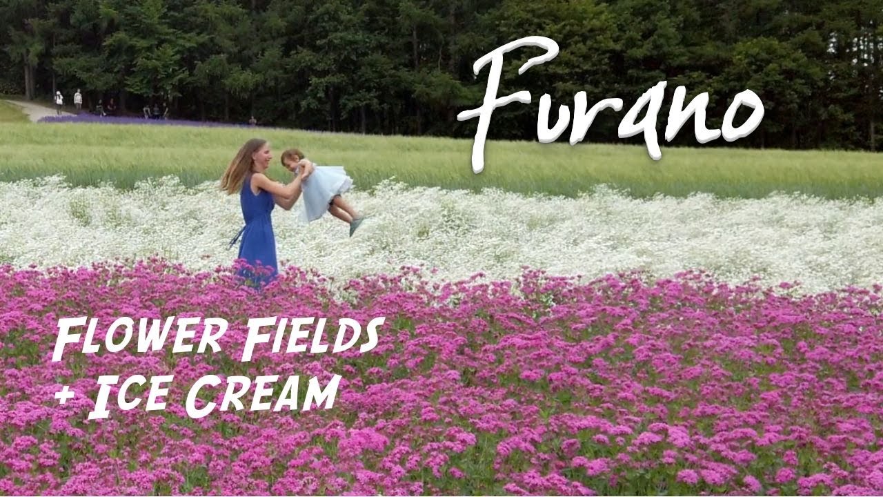 Flower Fields and Endless Ice Cream in Furano HOKKAIDO Japan 🌸 💖🍦 - YouTube