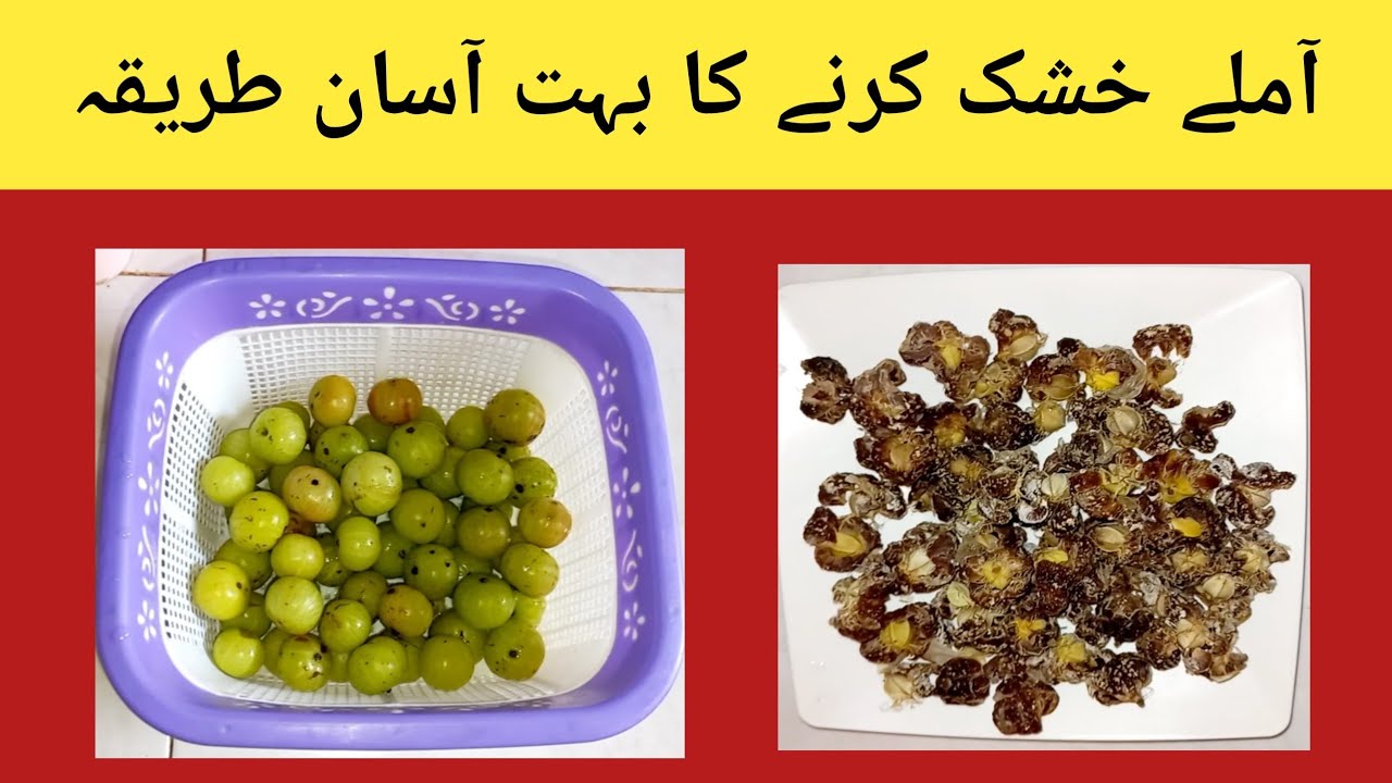 Amla khushk karny ka tarika| How to dry Gooseberries | آملہ خشک کرنے کا ...