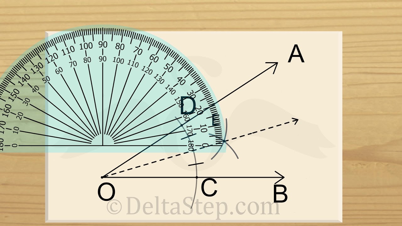 Construction of bisector of an angle - YouTube