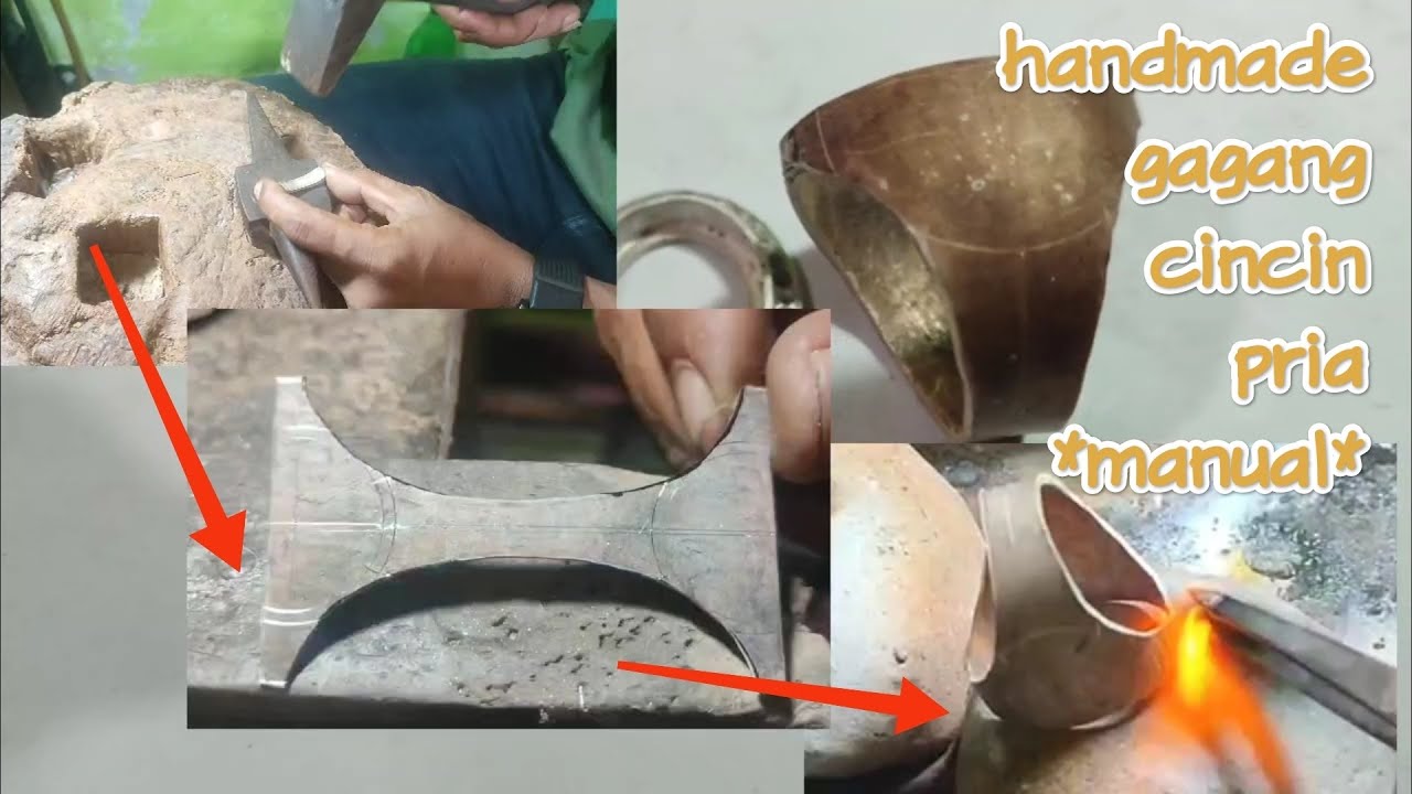 How do I make a men's ring handle manually with enough materials - YouTube