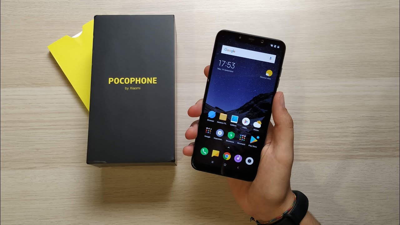 Pocophone F1 Blue 6/64 Unboxing! - YouTube