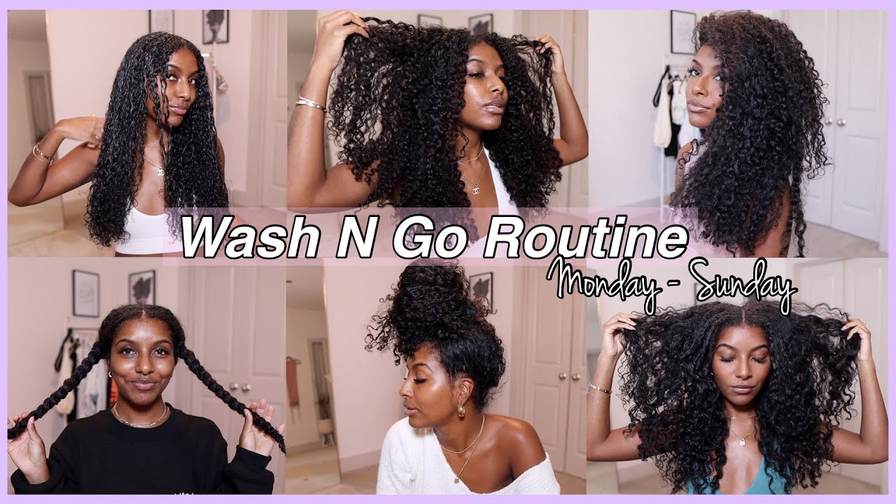 A WEEK IN MY NATURAL HAIR ROUTINE! How I Wash, Style, Refresh ...