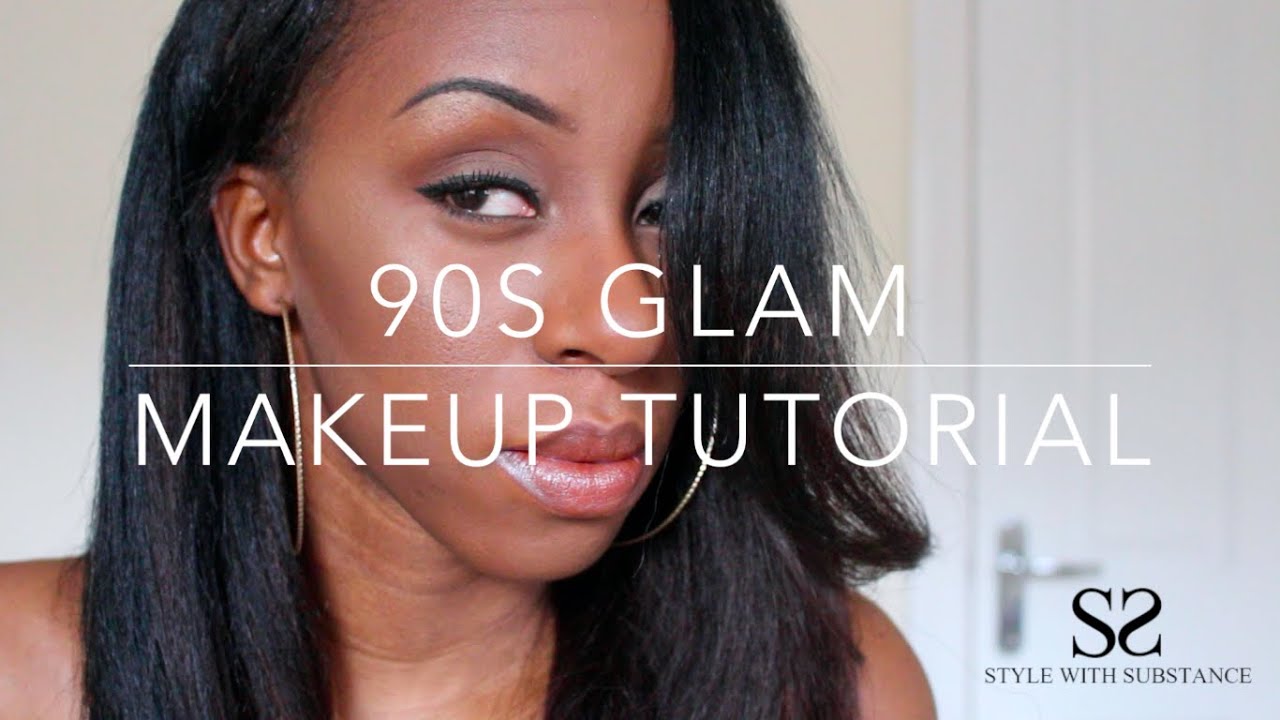 90s Glam Makeup Tutorial | Brown Lip - YouTube