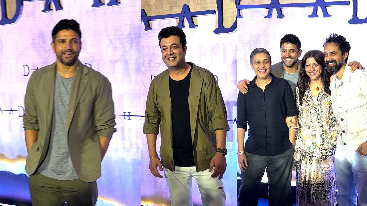 Farhan Akhtar,Chucha Varun Sharma & Subhash Ghai Arrives At Sonakshi ...