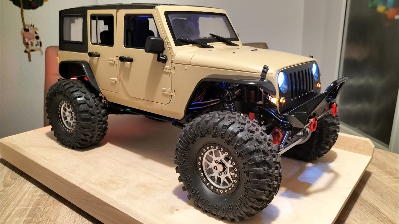 TAMIYA LED KIT , JEEP WRANGLER INJORA HARD BODY INSTALLED - YouTube