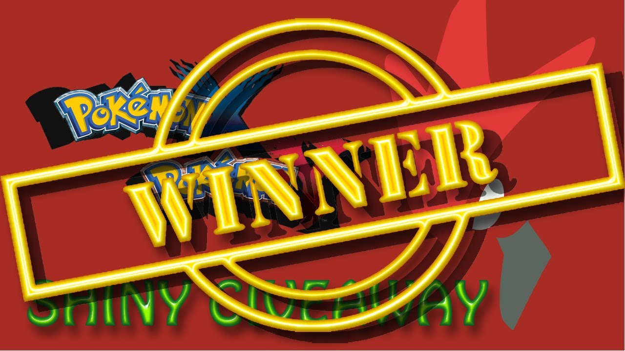 WINNERS: Shiny Pokémon Giveaway (X and Y) - YouTube