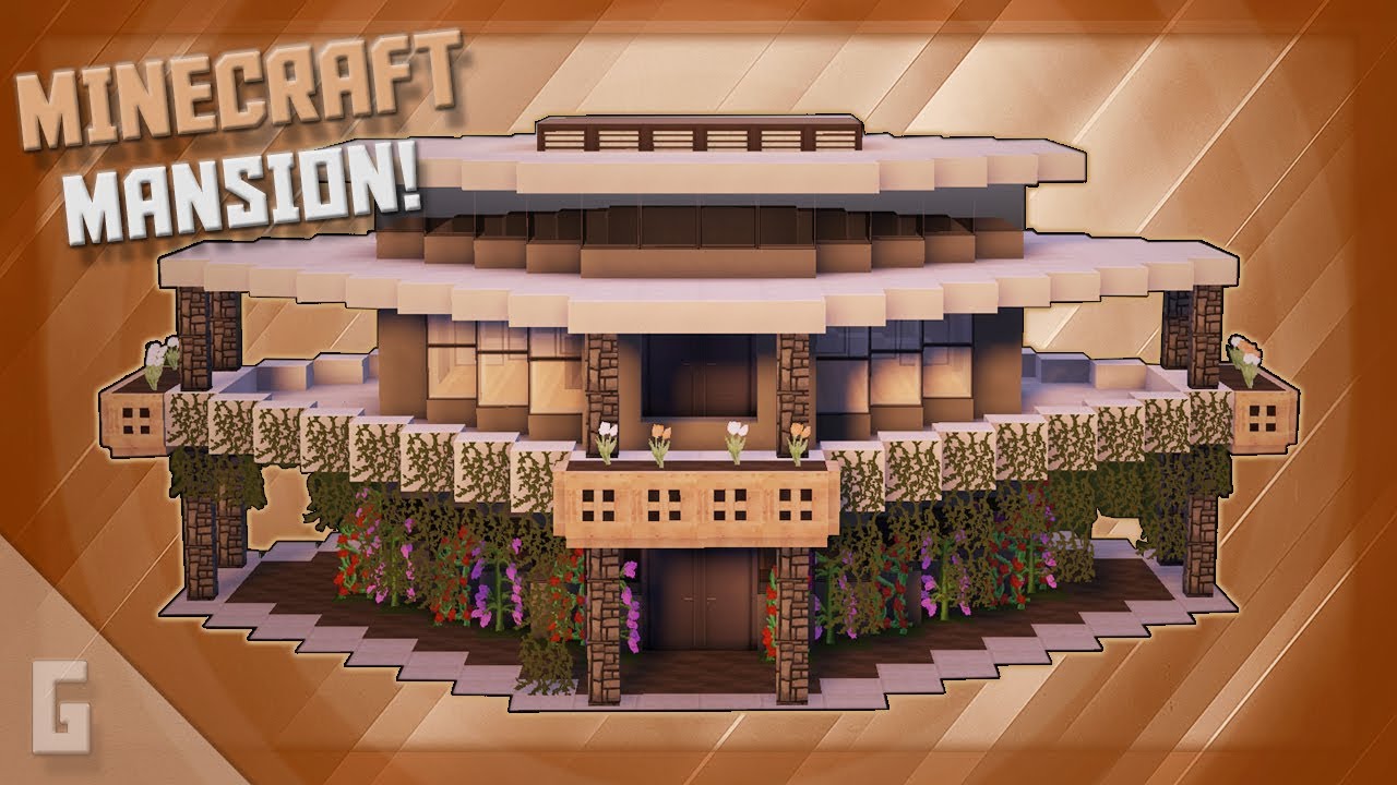 Minecraft: How To Build A Modern Mansion Tutorial (#13) - YouTube