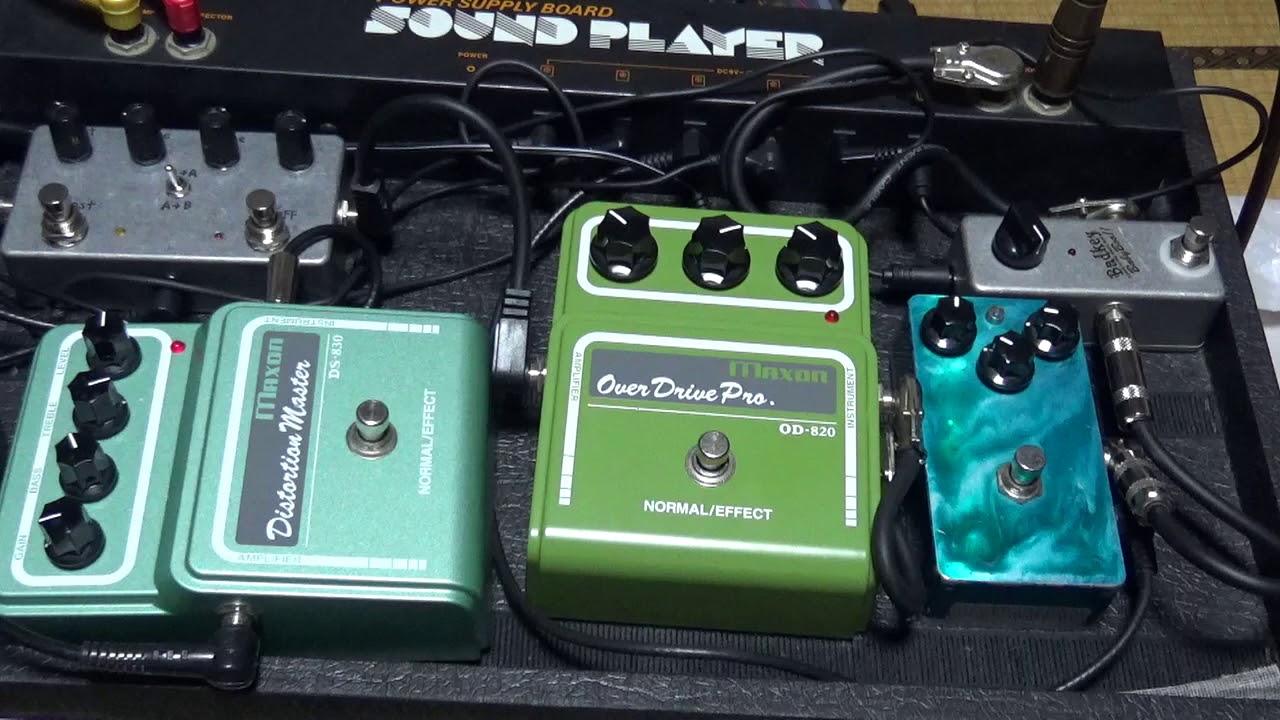 Maxon DS830/OD820 GuyatoneFLIP400FJ Drive-CH - YouTube