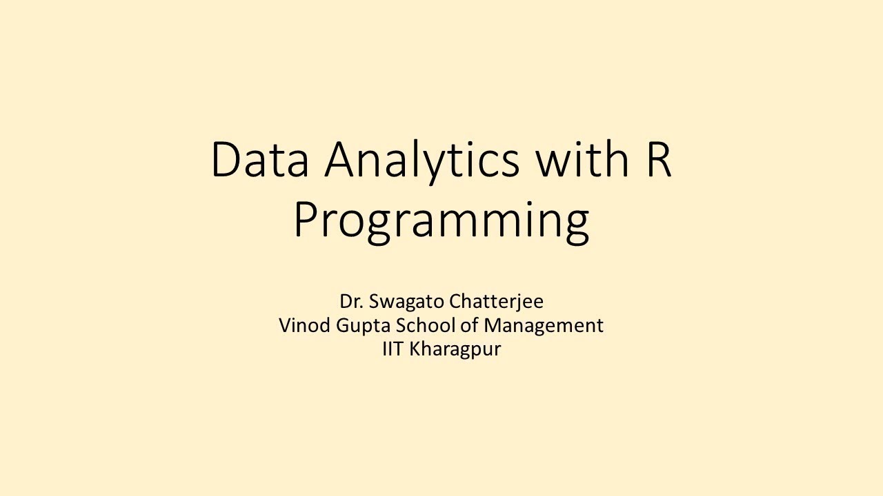 Session 31 to 33: Data Analytics with R programming: Intro to Time ...