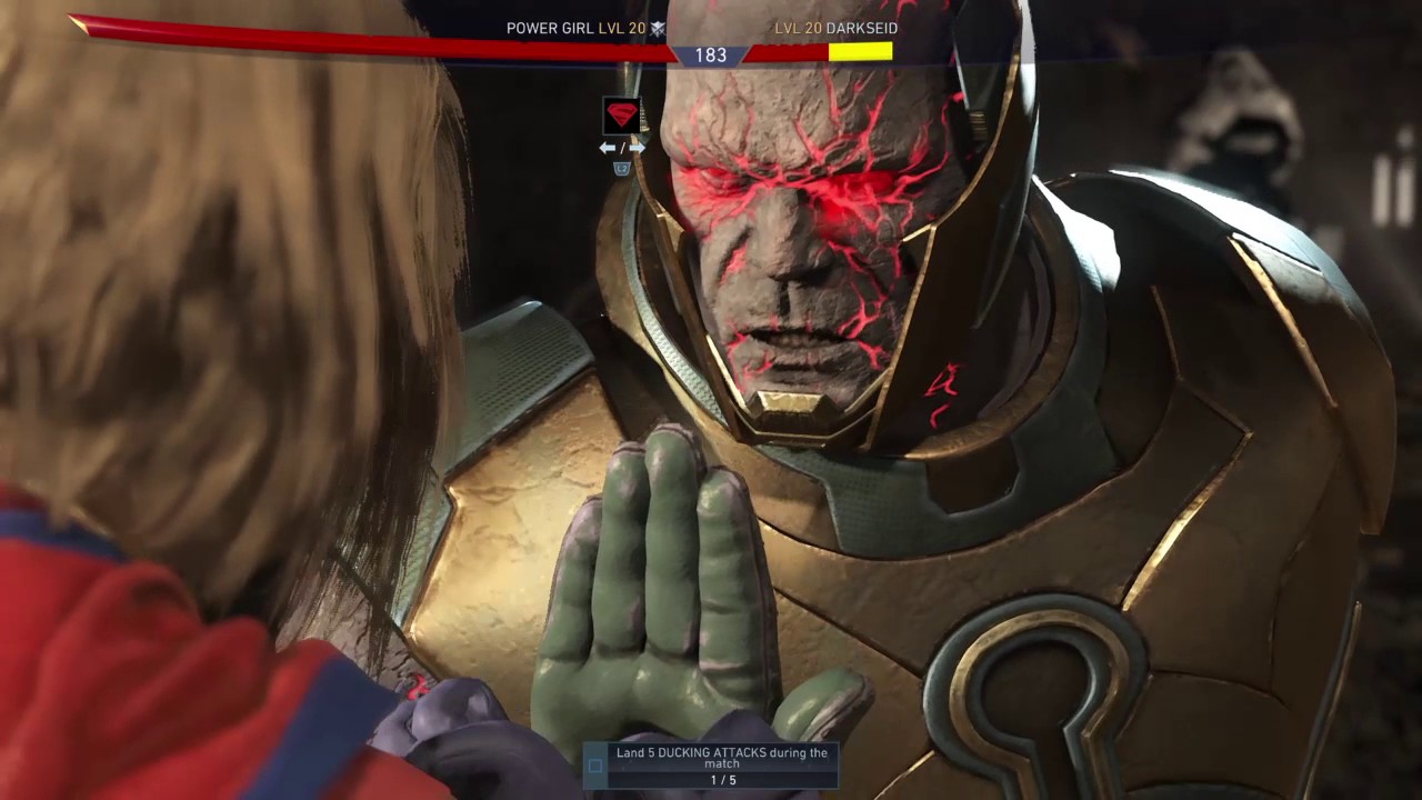Injustice 2 Multiverse - Can't Lose- Power Girl vs Darkseid - YouTube