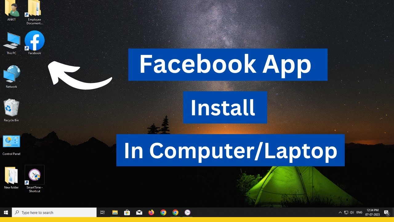 How to install facebook in laptop | Download facebook in computer ...